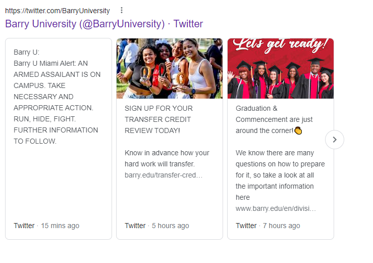 Popping Balloons Lead to False Alerts of Active Shooter at Barry University: Officials – NBC 6 ...