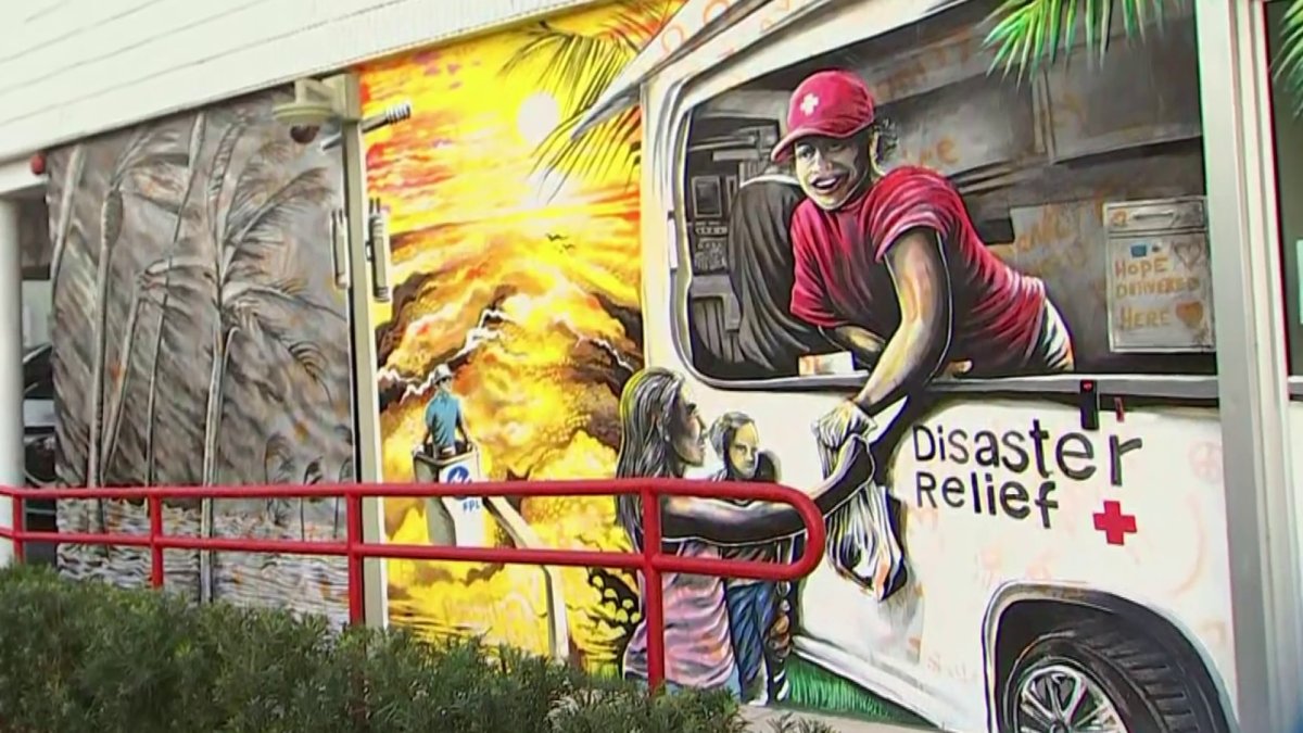 Mural at Miami Red Cross Headquarters Highlights Hope During Disaster ...