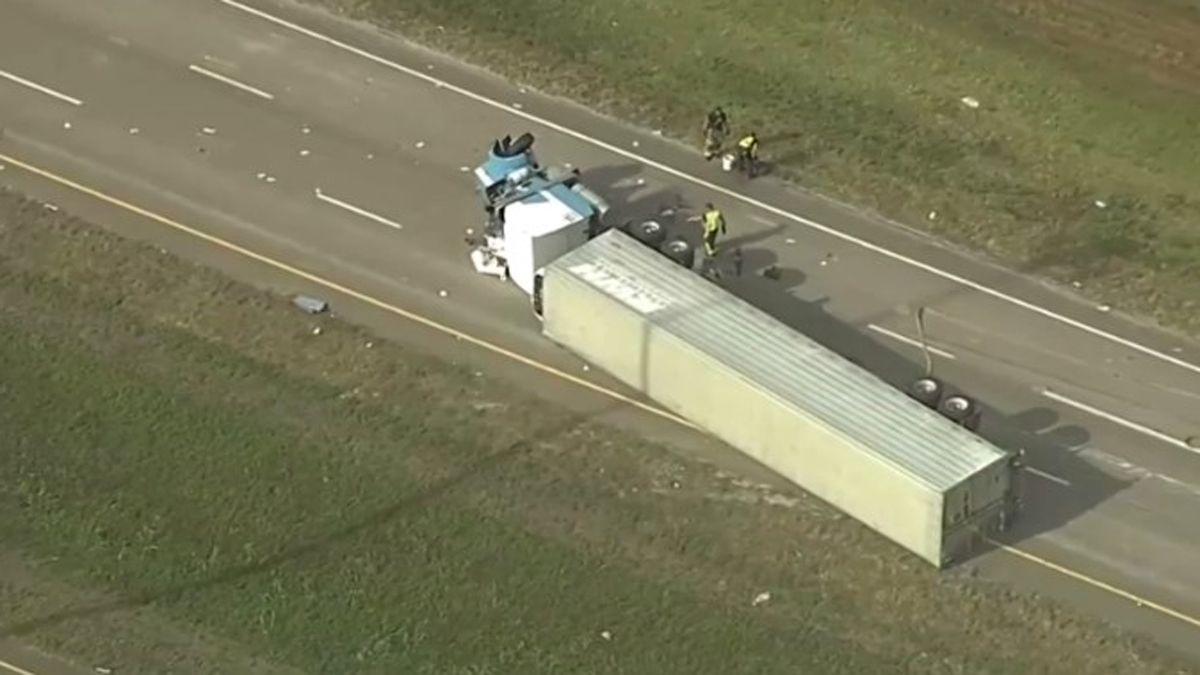 Overturned Tractor-Trailer Closes Stretch of US 27 in Weston – NBC 6 ...
