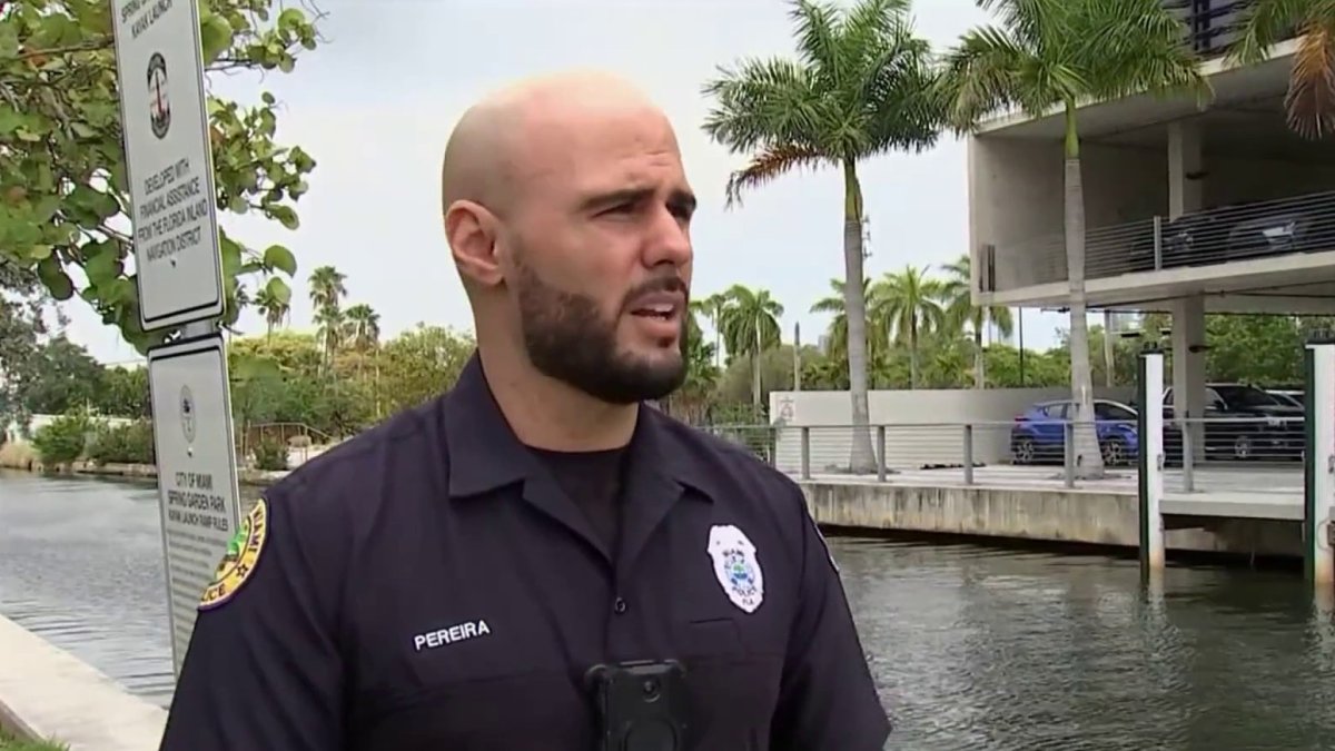 Miami Police Officer Rescues Man From Drowning – NBC 6 South Florida
