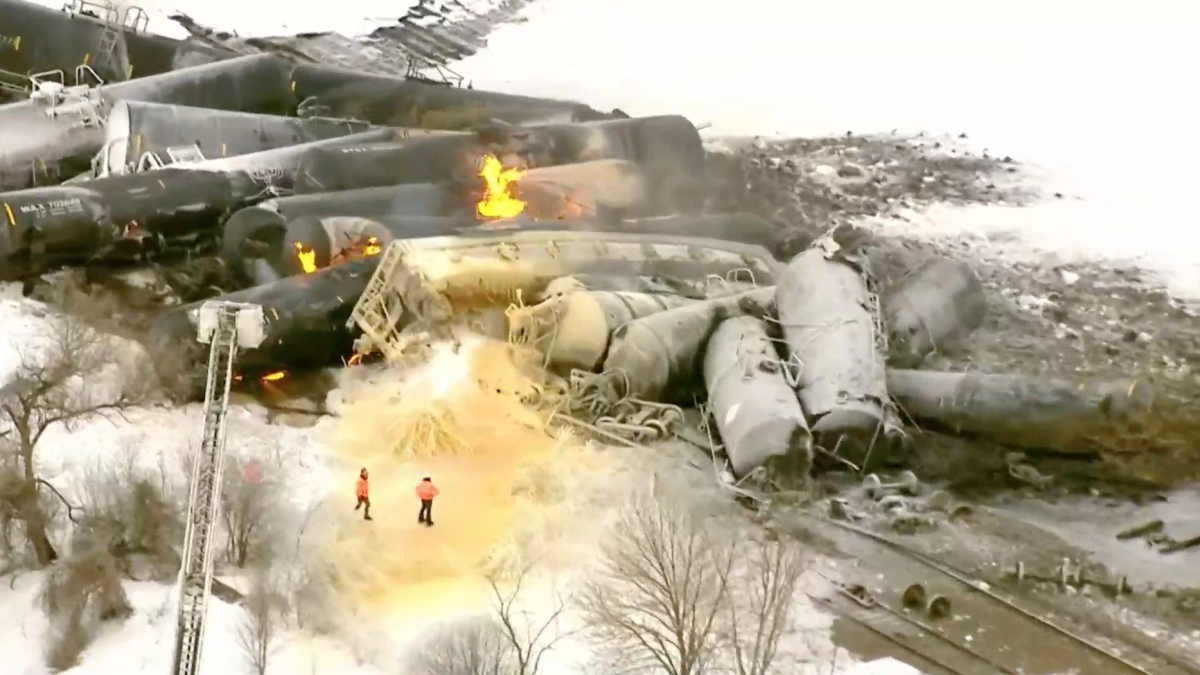 Fiery Train Derailment Forces Evacuations in Minnesota – NBC 6 South ...