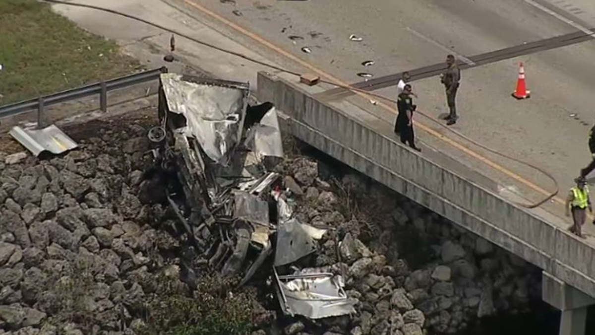 Box Truck Driver Killed in Fiery Rollover Crash on I-75 in Broward – NBC 6 South Florida