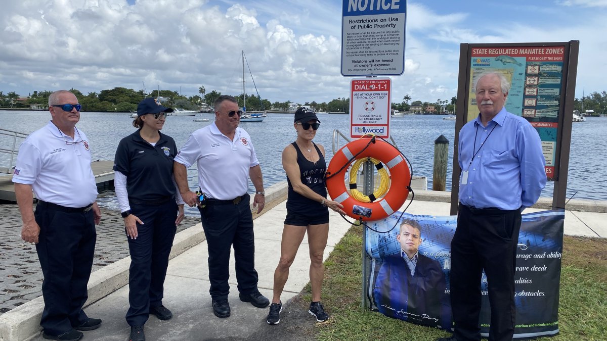 Aden Perry: Life Rings Installed in Hollywood for Teen Who Drowned ...