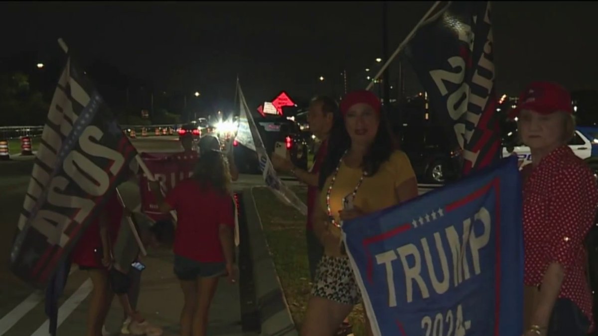 Trump Supporters Gather Outside Mar-A-Lago After News of Classified Documents Indictment – NBC 6 ...