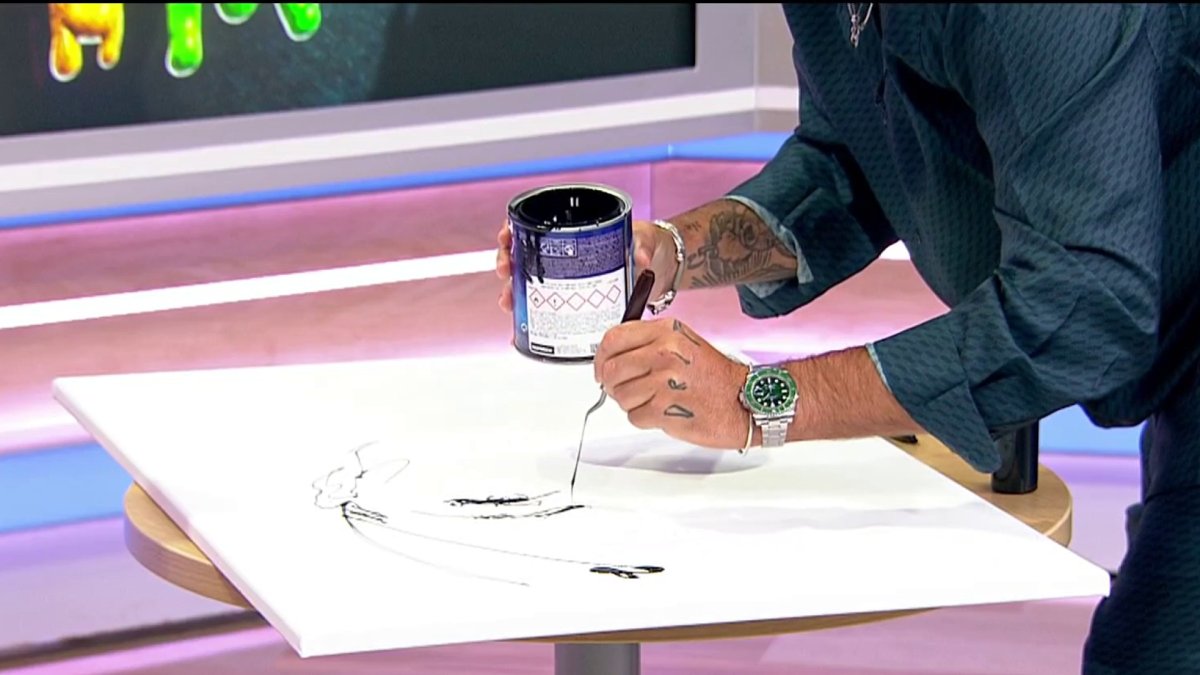 Drip painter ‘Mr. Dripping’ showcases unique style of art – NBC 6 South ...