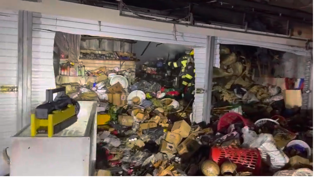Swap Shop fire: Crews battle flames after ‘explosion’ heard coming from ...