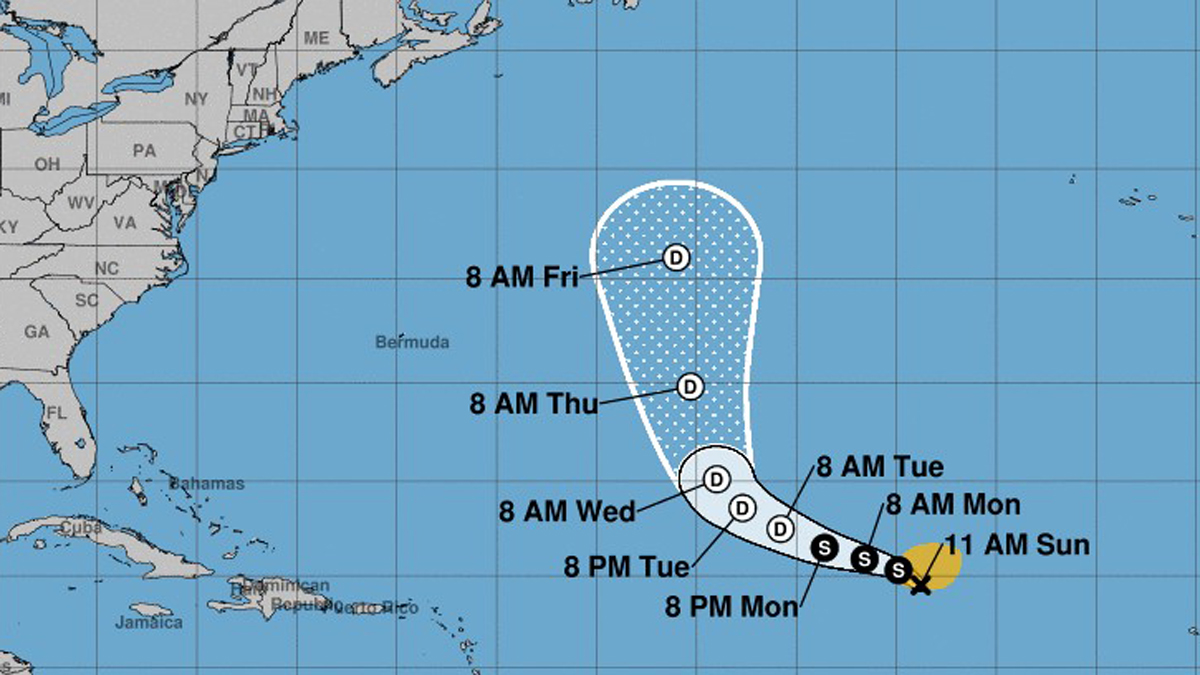 Tropical Storm Emily forms in the Atlantic, with four other areas being ...