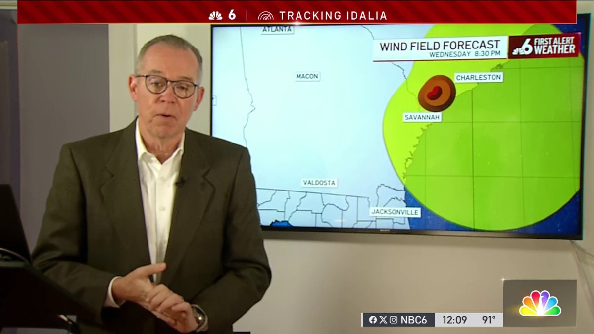 NBC6 Hurricane Specialist John Morales explains Idalia’s projected path ...