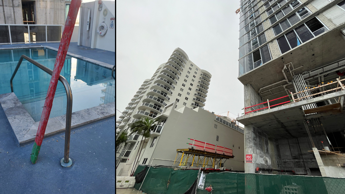 Miami condo owners say dangerous construction debris is falling on ...