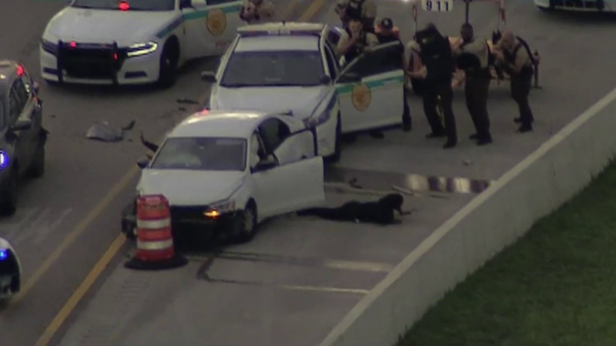 2 Detained At Scene After High Speed Chase In Miami Dade Nbc 6 South