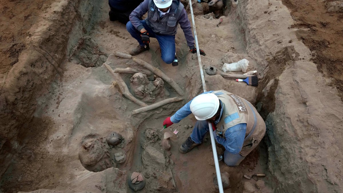 Workers uncover eight mummies and pre-Inca objects in Peru – NBC 6 ...
