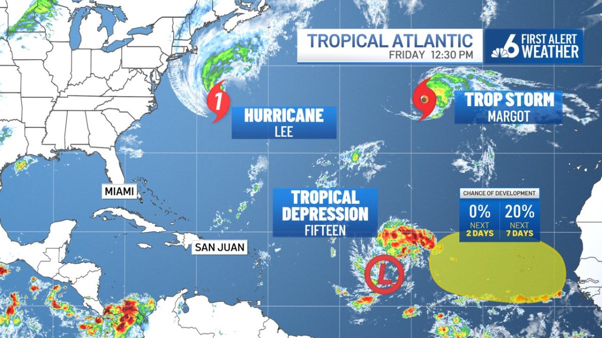 Tropical Depression 15 forms in the Atlantic, expected to become ...