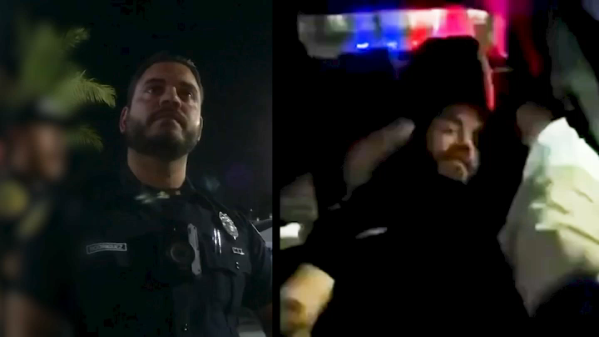 Video Shows Miami Officer Sleeping Inside Police Car Nbc 6 South Florida