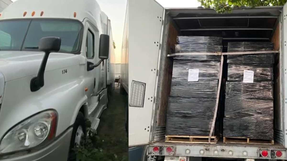 Father and son arrested in heist of truck carrying $400K in cargo in ...