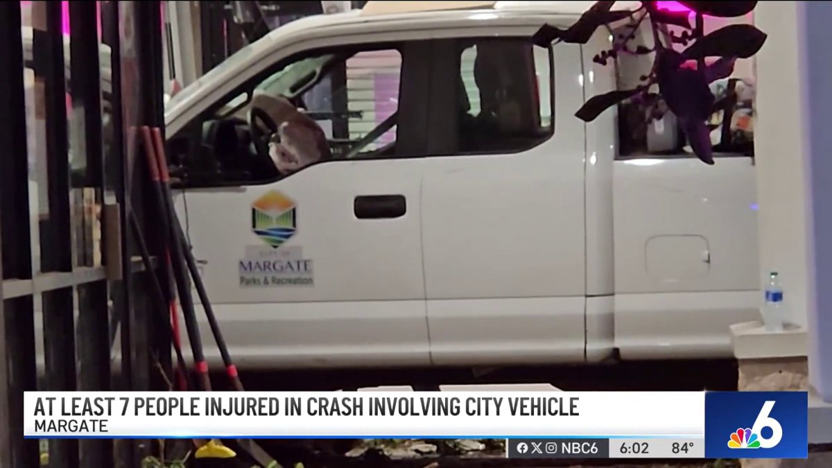 Margate city truck crashes into GameStop – NBC 6 South Florida