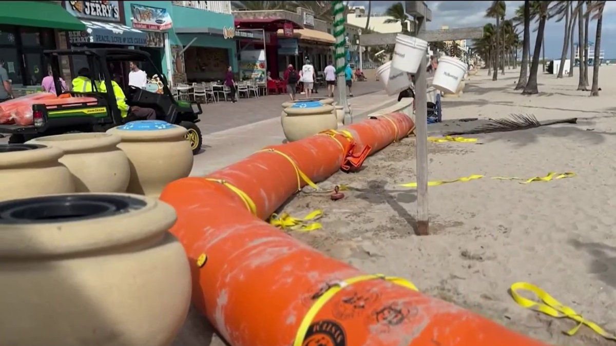 ‘Tiger dams’ installed in Hollywood to alleviate flooding – NBC 6 South ...