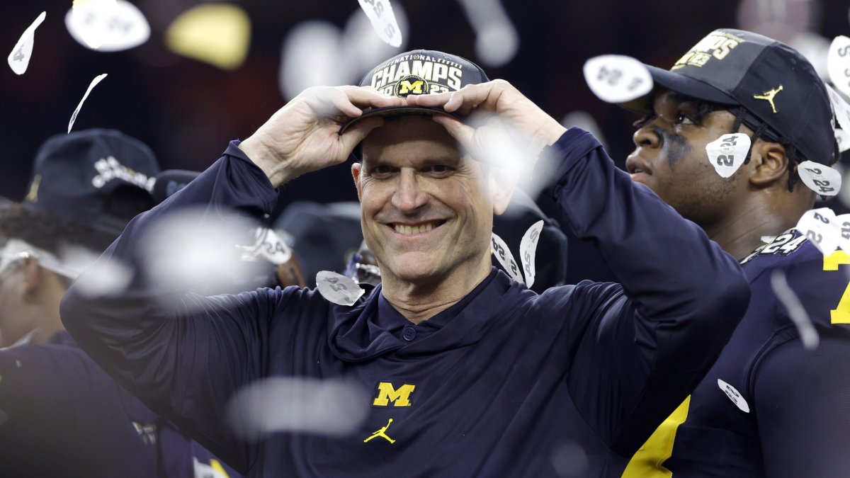 Michigan HC Jim Harbaugh say’s he’ll get ’15-0′ tattoo – NBC 6 South Florida