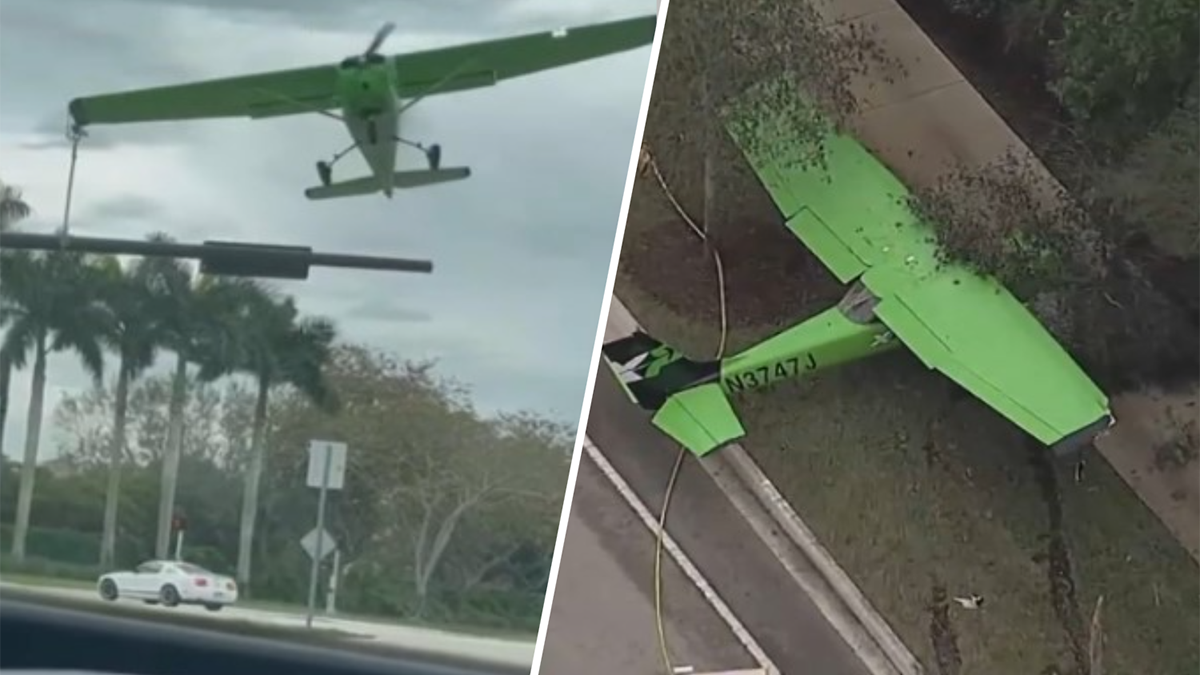 Small plane makes emergency landing on roadway in Parkland – NBC 6 ...