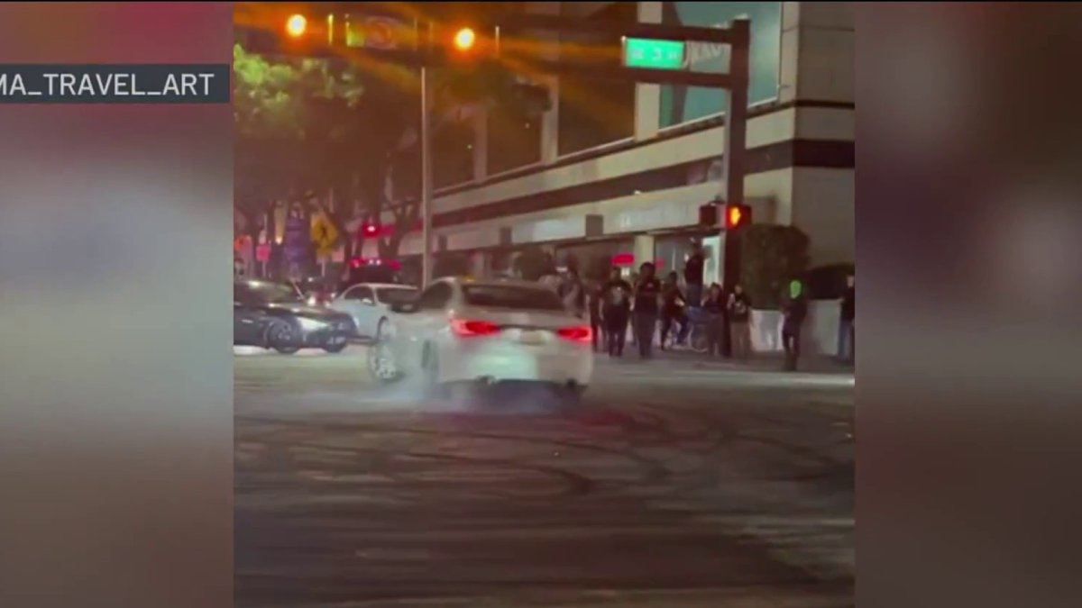 Cars take over Miami intersection with dangerous stunts – NBC 6 South ...