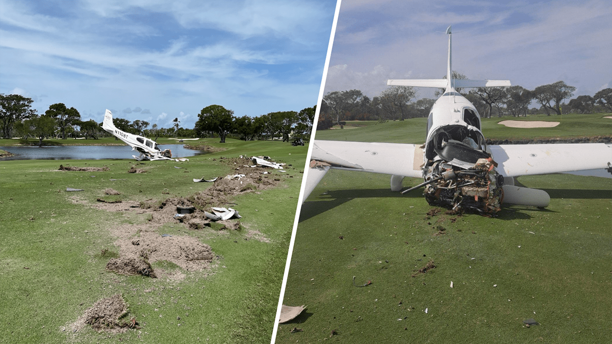 Pilot hospitalized after small plane crashes on Key Largo golf course ...
