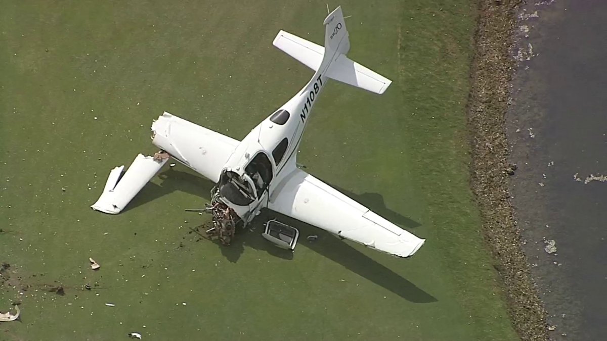 Small Plane Crashes On Key Largo Golf Course Nbc 6 South Florida