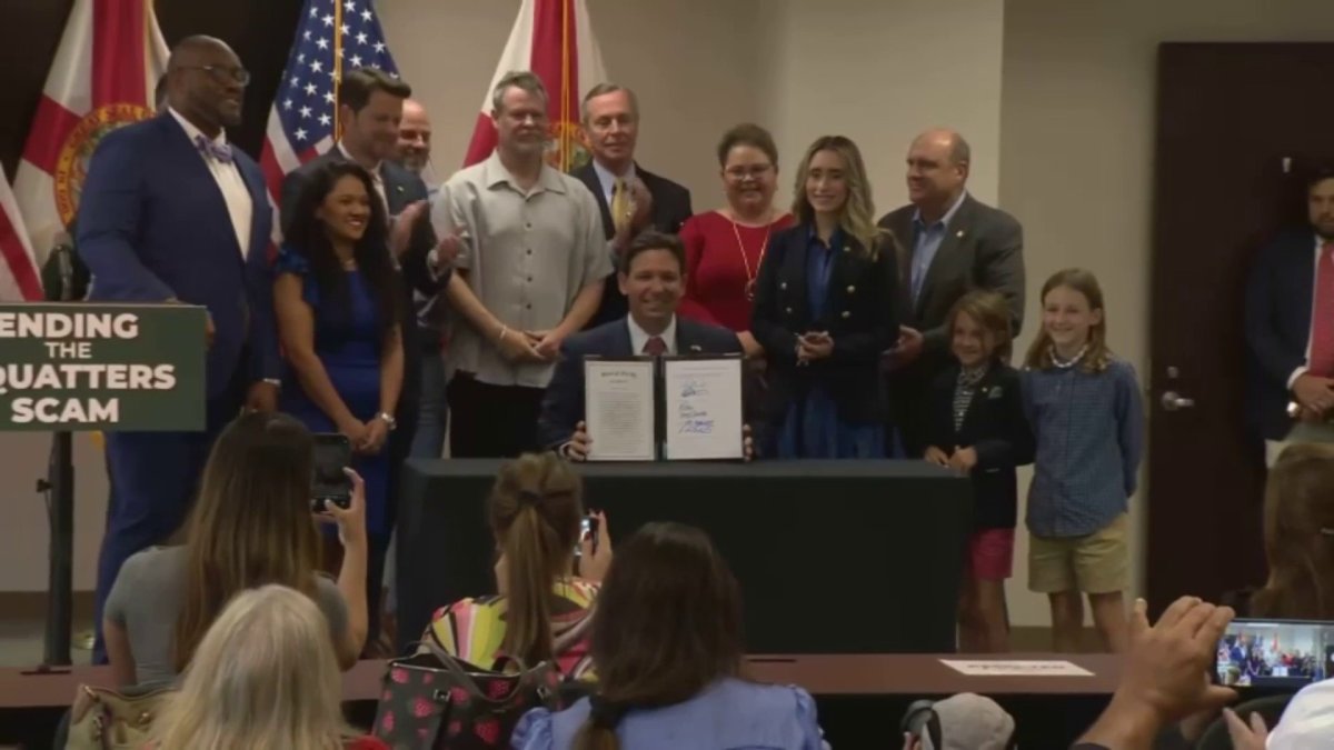 DeSantis signs law to remove squatter’s rights – NBC 6 South Florida
