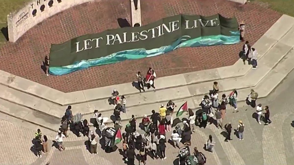 Miami protest: 7 arrested at pro-Palestinian demonstration – NBC 6 ...