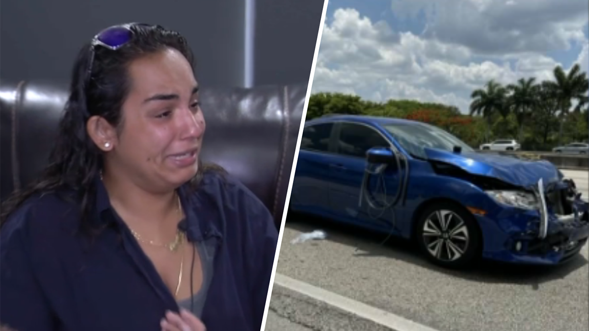 ‘It’s scary’: Mother who crashed with daughter in car says cop cut her off – NBC 6 South Florida