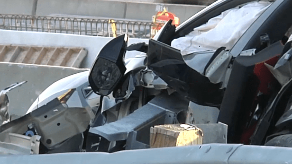 I-95 accident leaves Lamborghini destroyed in Broward – NBC 6 South Florida