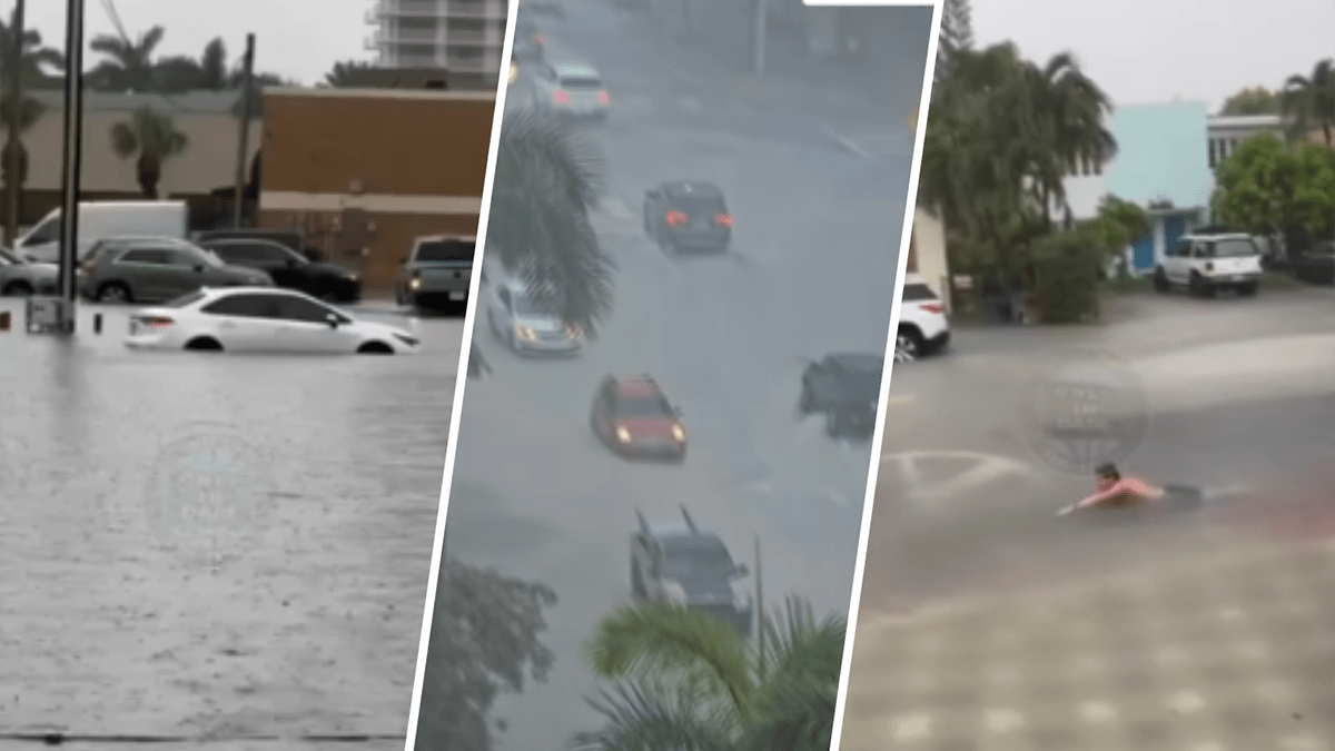 Heavy rain soaks South Florida streets, causes hundreds of flight ...