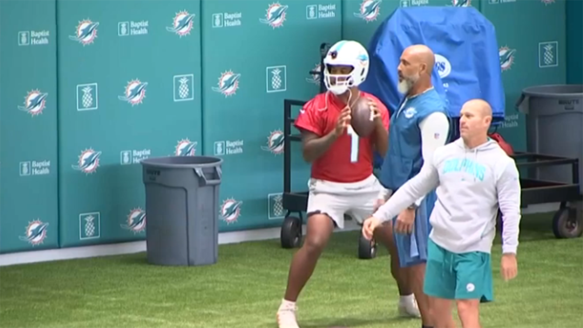 Dolphins’ Tagovailoa reports for first day of team meetings as contract ...