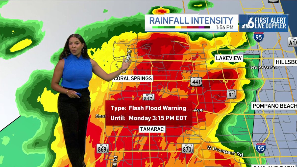 Flash flood warning issued for parts of Broward – NBC 6 South Florida