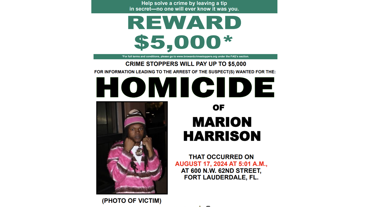 $5,000 reward offered in Fort Lauderdale triple shooting that left teen ...