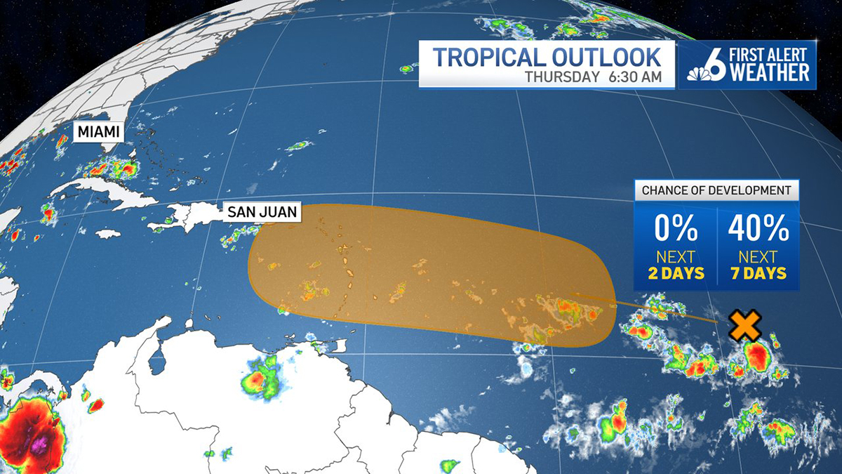 Tropical wave now has 40% chance to develop and could become tropical ...