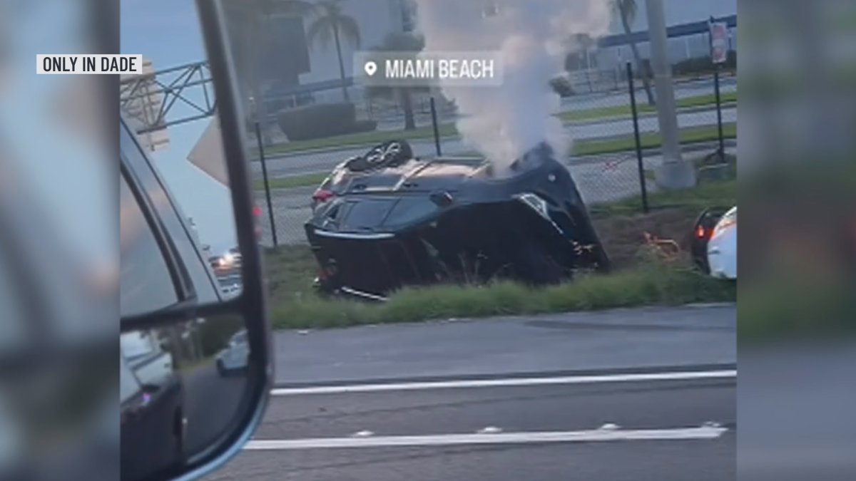 Police chase ends in rollover crash on Miami Beach – NBC 6 South Florida
