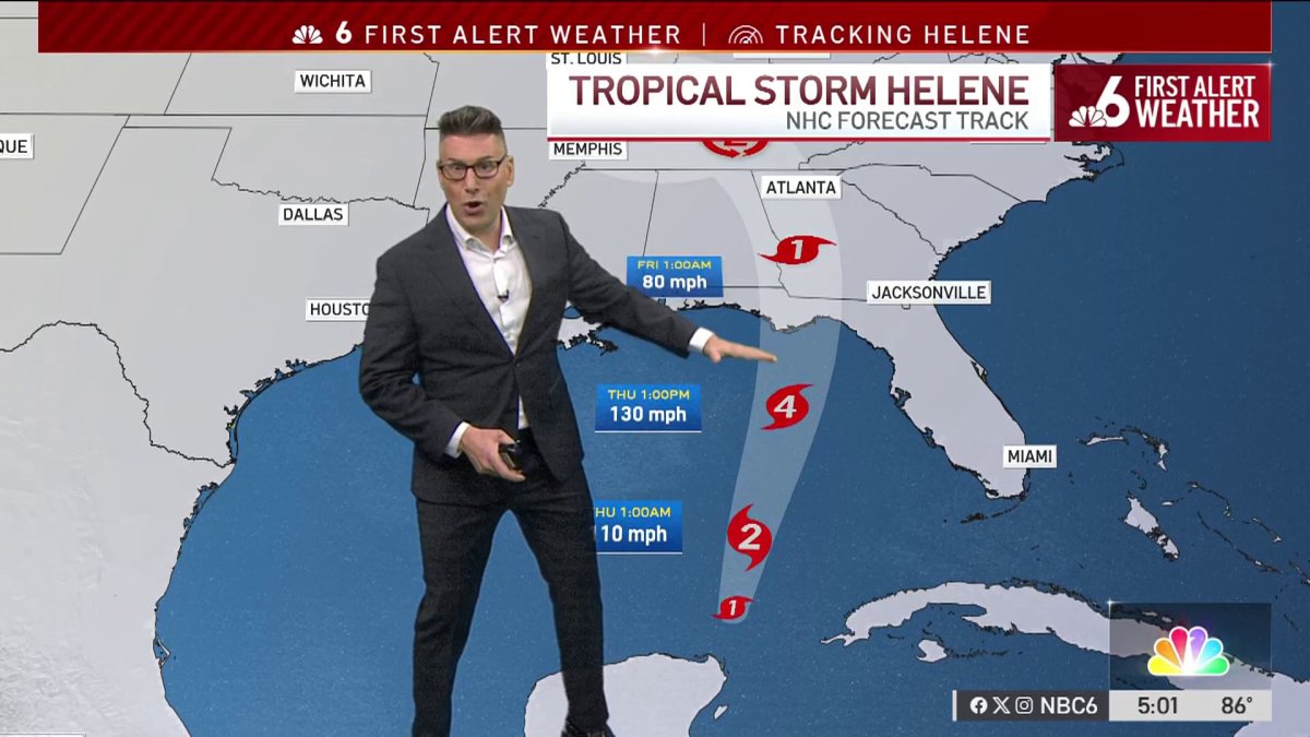 Hurricane Helene strengthening, could become Cat. 4 before landfall ...