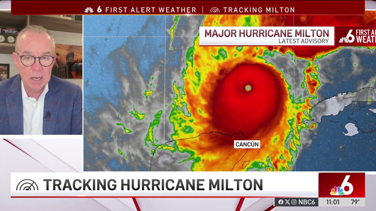 John Morales looks at the latest Hurricane Milton update at 11 p.m. on ...