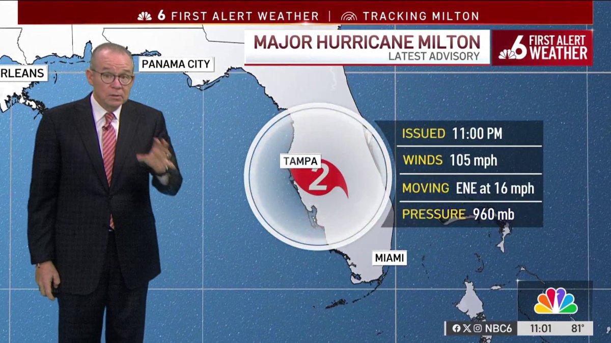 Latest update on Hurricane Milton with NBC6’s John Morales – NBC 6 ...