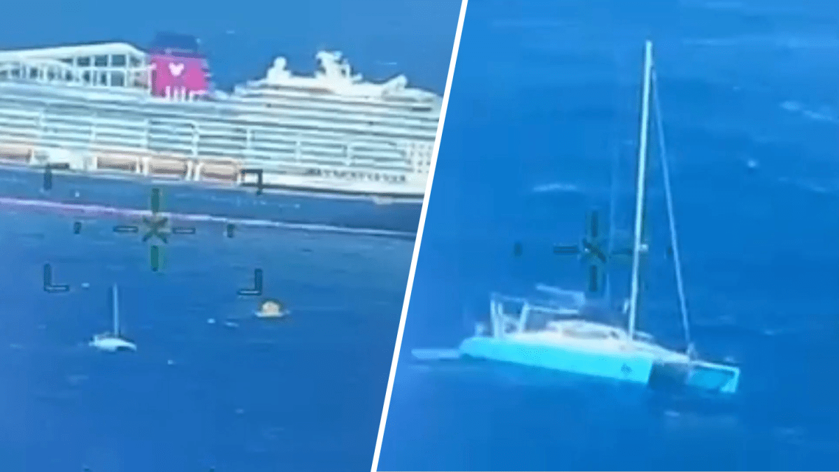 Video shows Disney cruise ship heading to rescue 4 from disabled ...