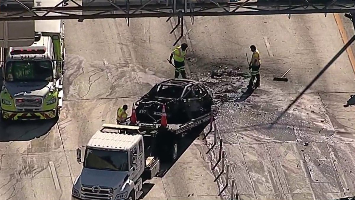 2 people hospitalized after fiery crash on I-95 in Miami-Dade – NBC 6 South Florida