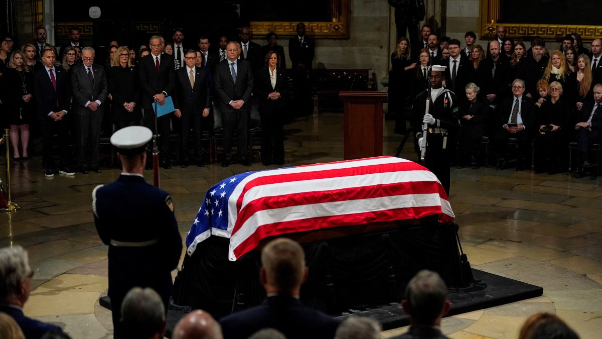 Jimmy Carter eulogized by Kamala Harris, others at Capitol service – NBC 6 South Florida