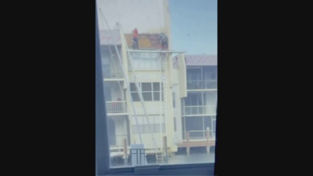 Video shows workers illegally dumping construction debris into a ...