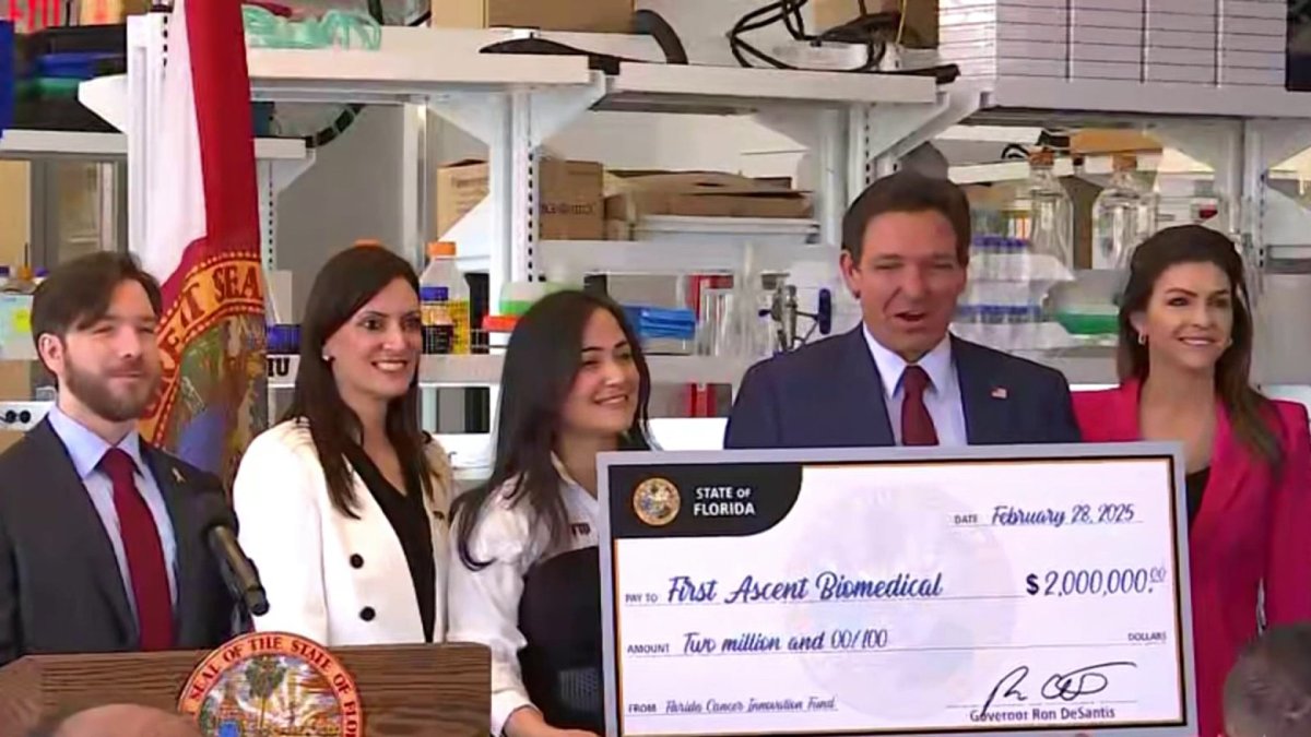 Gov. DeSantis and wife Casey DeSantis discuss cancer initiatives at FIU ...