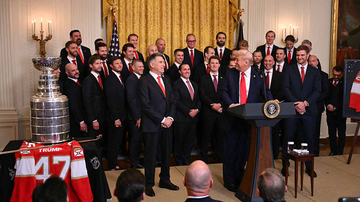 Stanley Cup Champion Florida Panthers visit Trump at White House – NBC ...