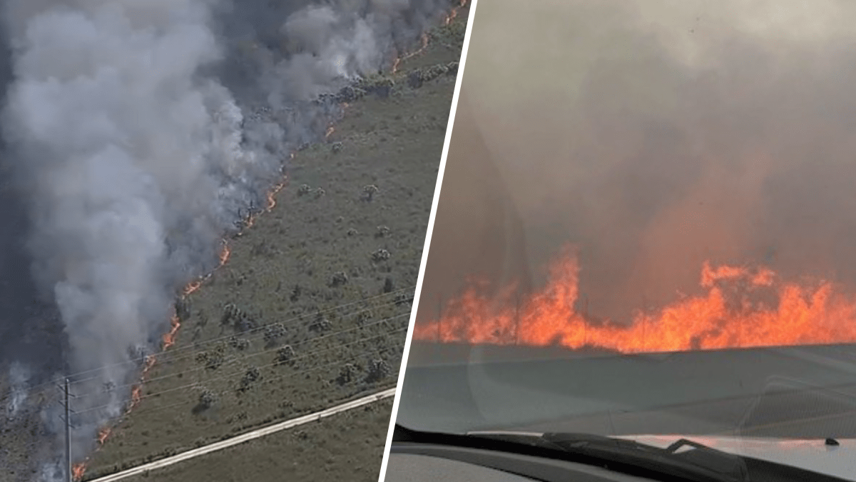 Brush fire burns in Miami-Dade, shutting down roadways and snarling ...