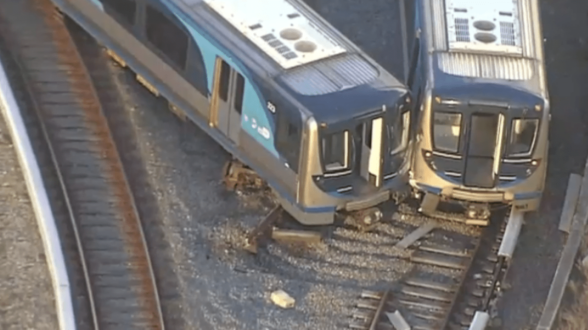 Video shows derailed Metrorail train at railyard near MIA – NBC 6 South ...