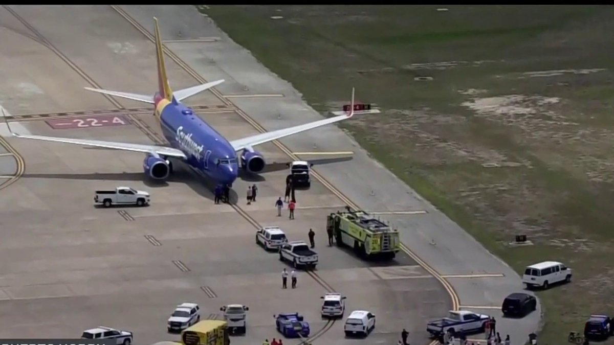 Engine fire forces evacuation of Southwest flight in Houston – NBC 6 ...