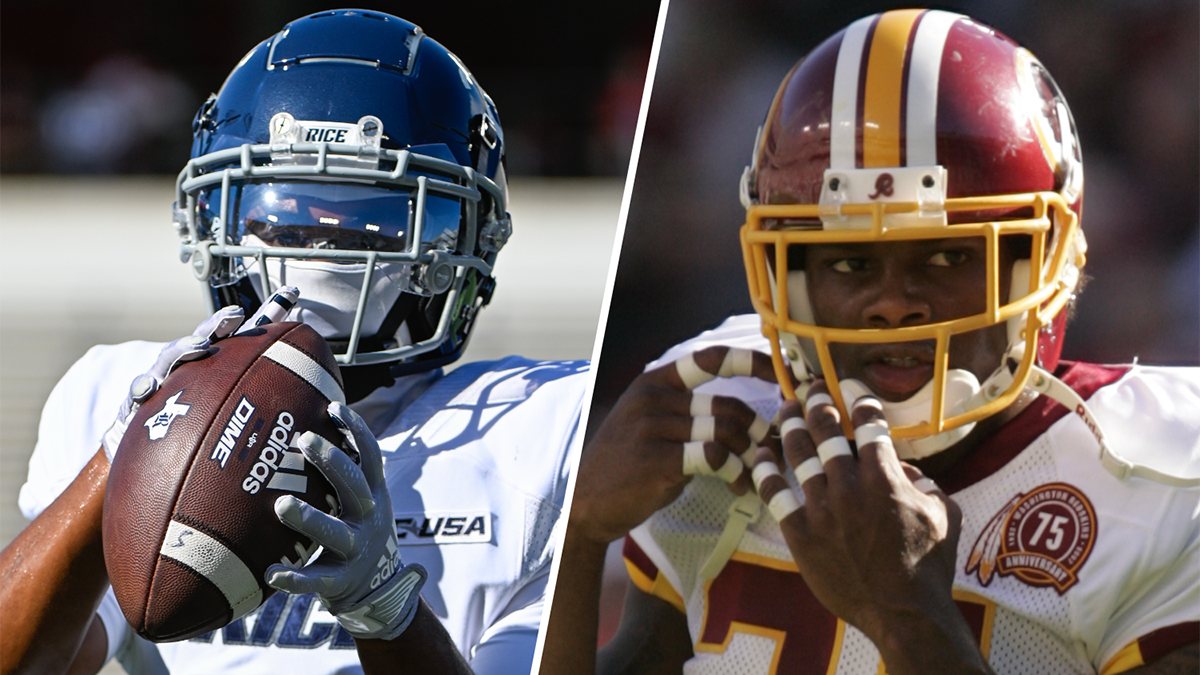 Gabe Taylor, brother of Sean Taylor, attends Commanders rookie camp ...