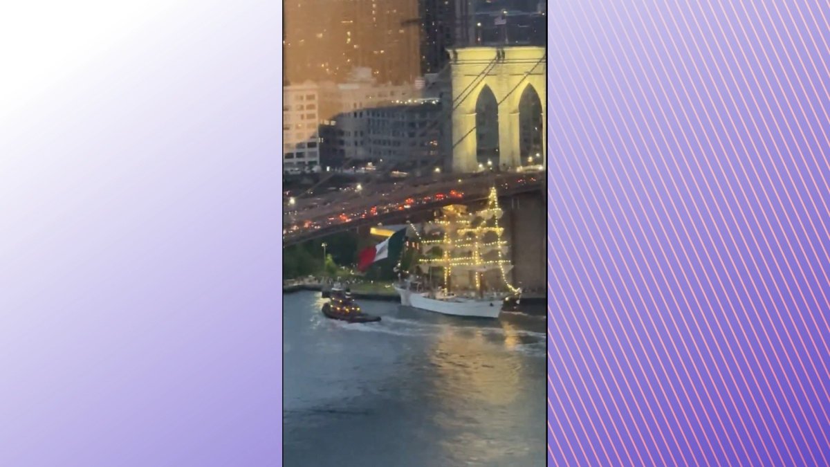 Video showed a boat collide with the Brooklyn Bridge – NBC 6 South Florida