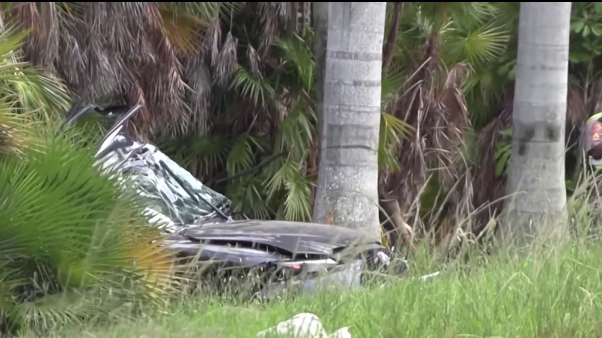 Car mangled on I-95 in Miami Gardens after crash – NBC 6 South Florida